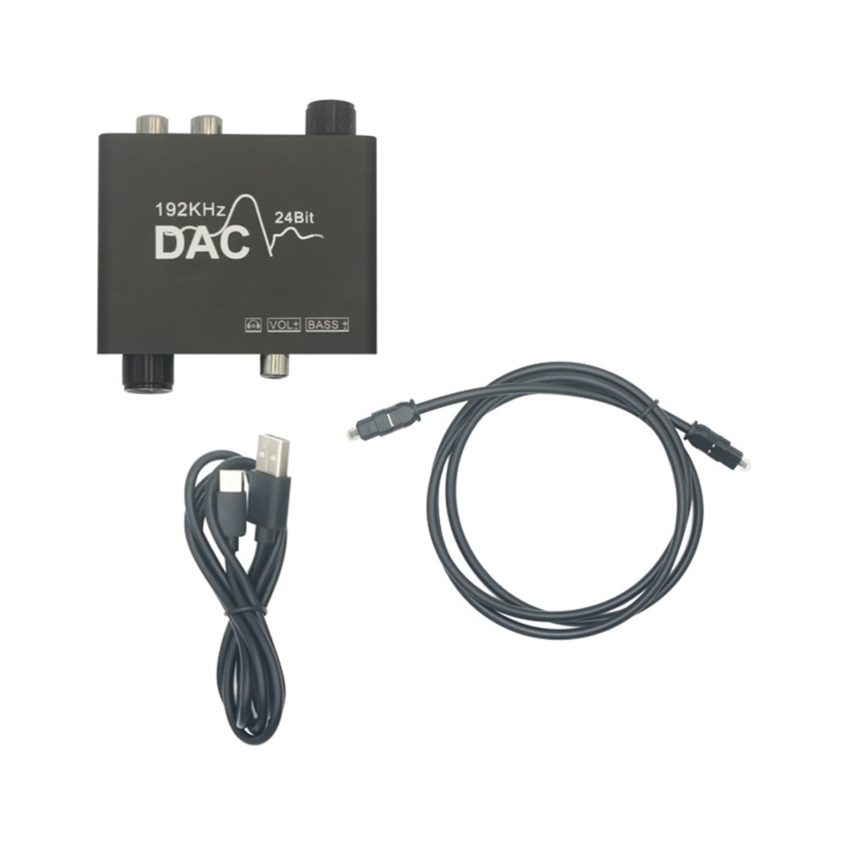 192khz Dac Converter Digital Optical Coaxial Toslink To Analog Lr Rca 35mm Audio Converter