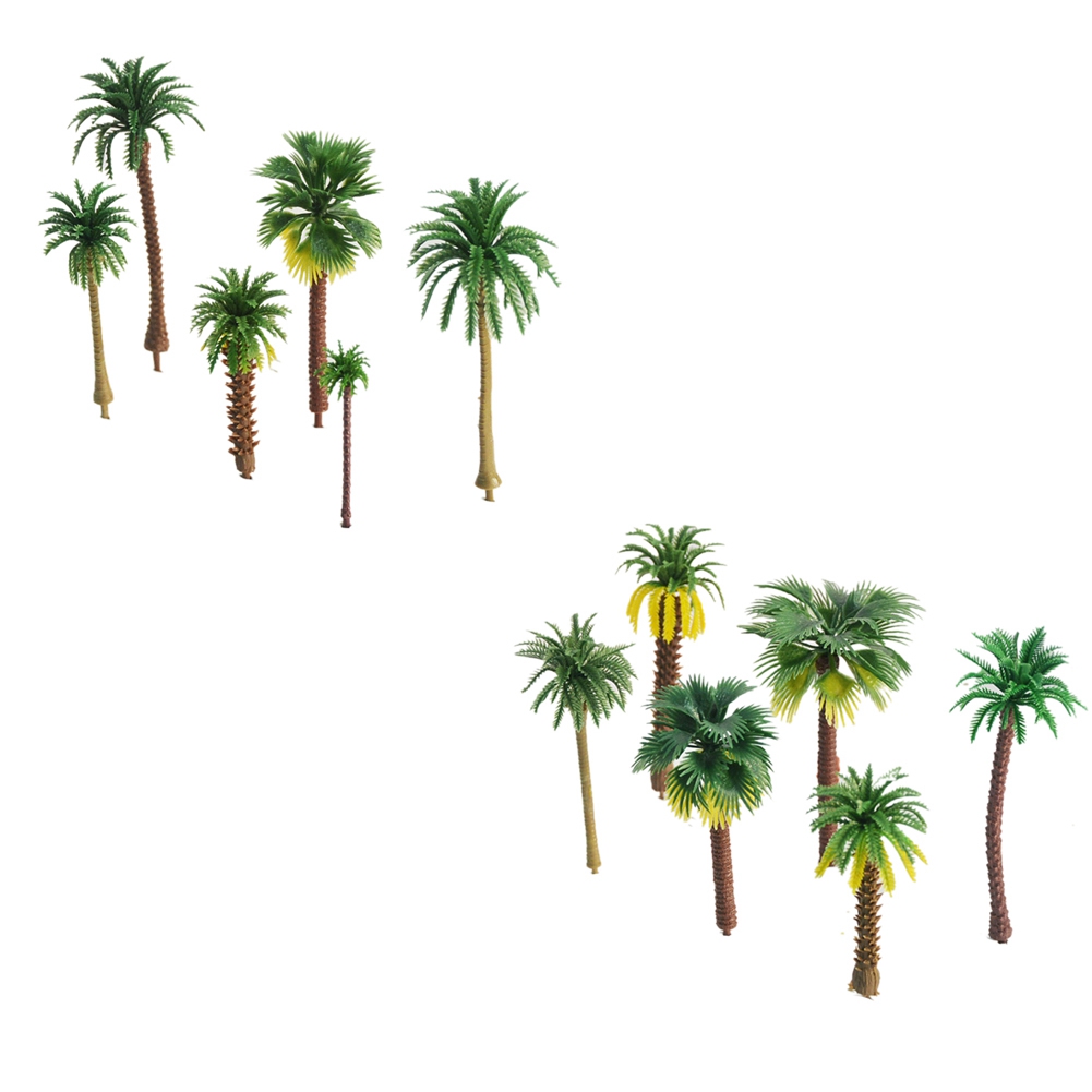 Mini Trees Model Train Scenery Mixed Miniature Trees,Set A, 55Pcs ...
