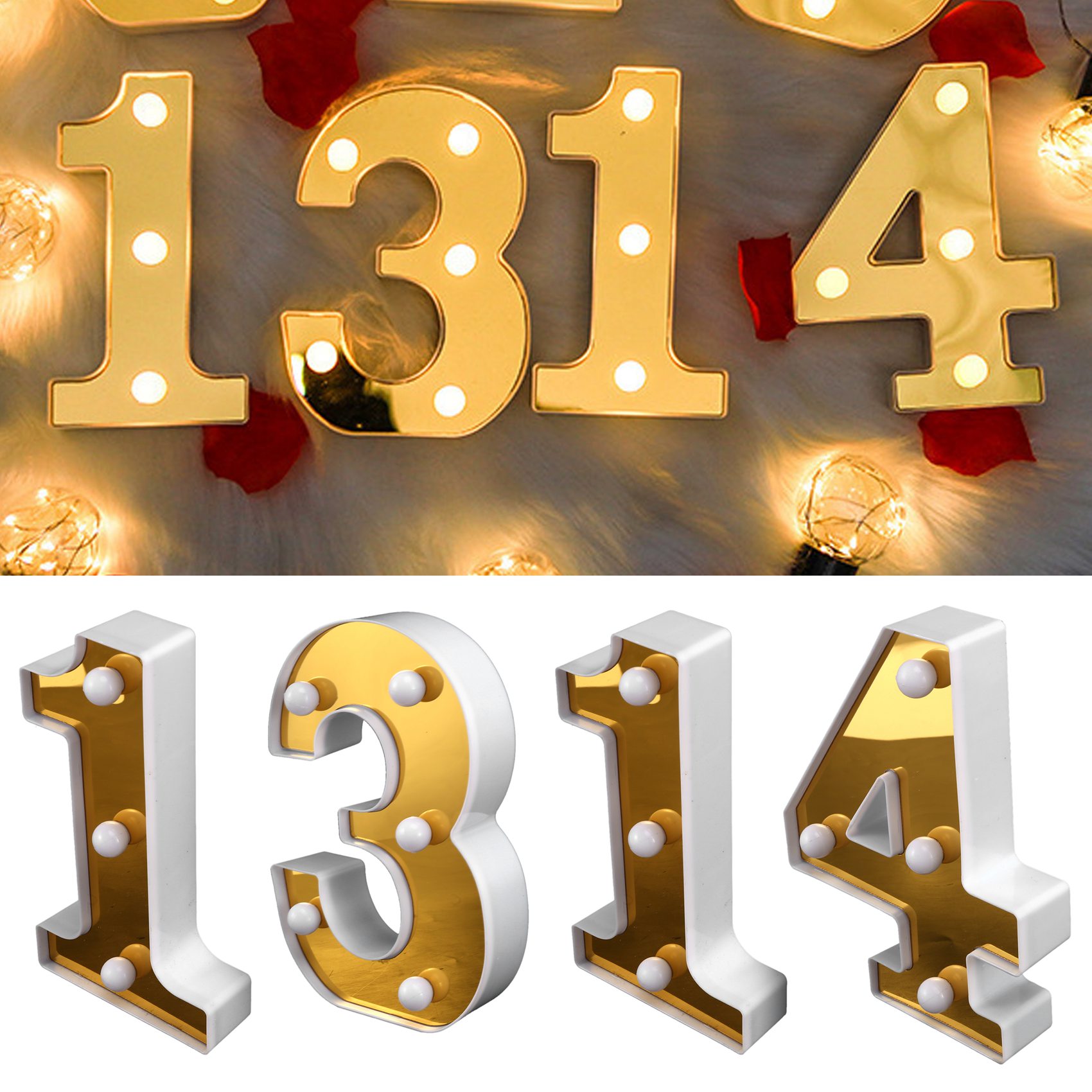 "520 1314" Gold Letter Modeling Light LED Decorative Light Proposal ...