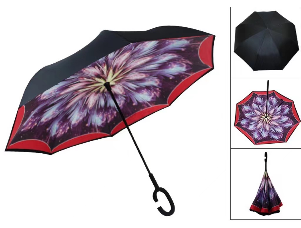 Hands-free Car Umbrella Reverse Umbrella Double Umbrella Reverse ...