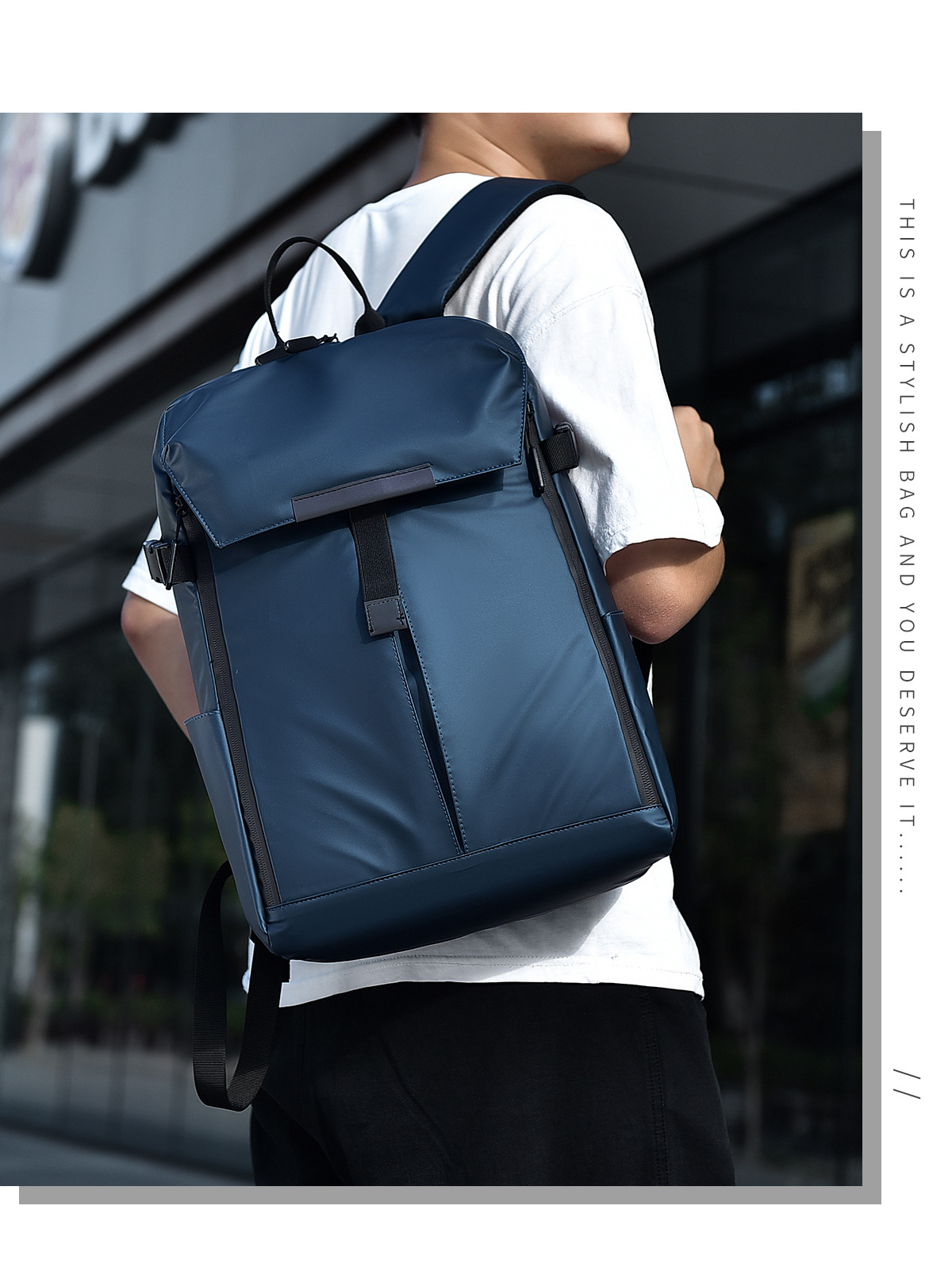 2024 New Street Trend Large Capacity Casual Travel Computer Bag Men's ...
