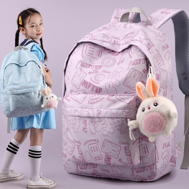 Schoolbag primary school students backpack boys and girls burden ...