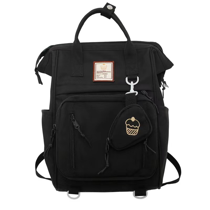 School bag female college students simple backpack campus junior high ...