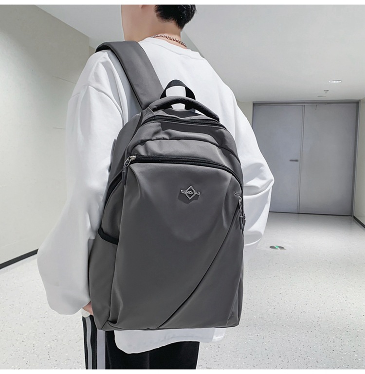 Fashionable and simple new Korean style backpack men's travel casual ...