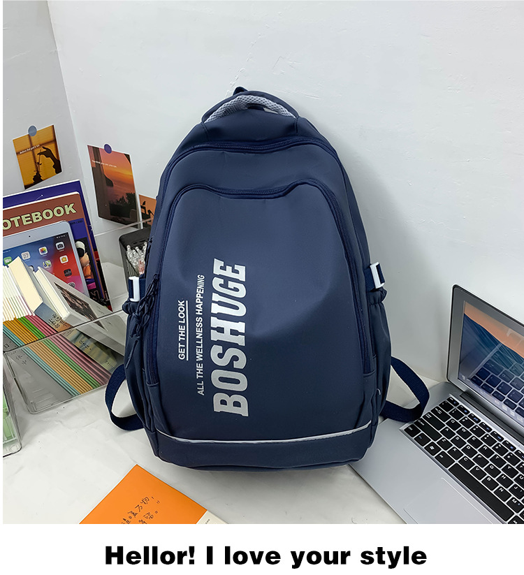 Student schoolbag 2023 new niche fashion simple backpack casual ...