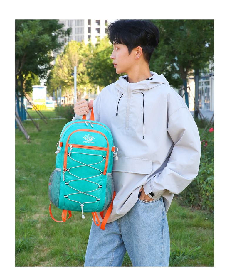 Outdoor Backpack Oxford Cloth Mountaineering Ride Backpack Lightweight ...