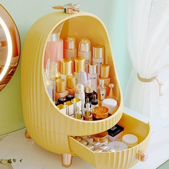SLD interior design makeup storage box desktop dust-proof drawer beauty ...