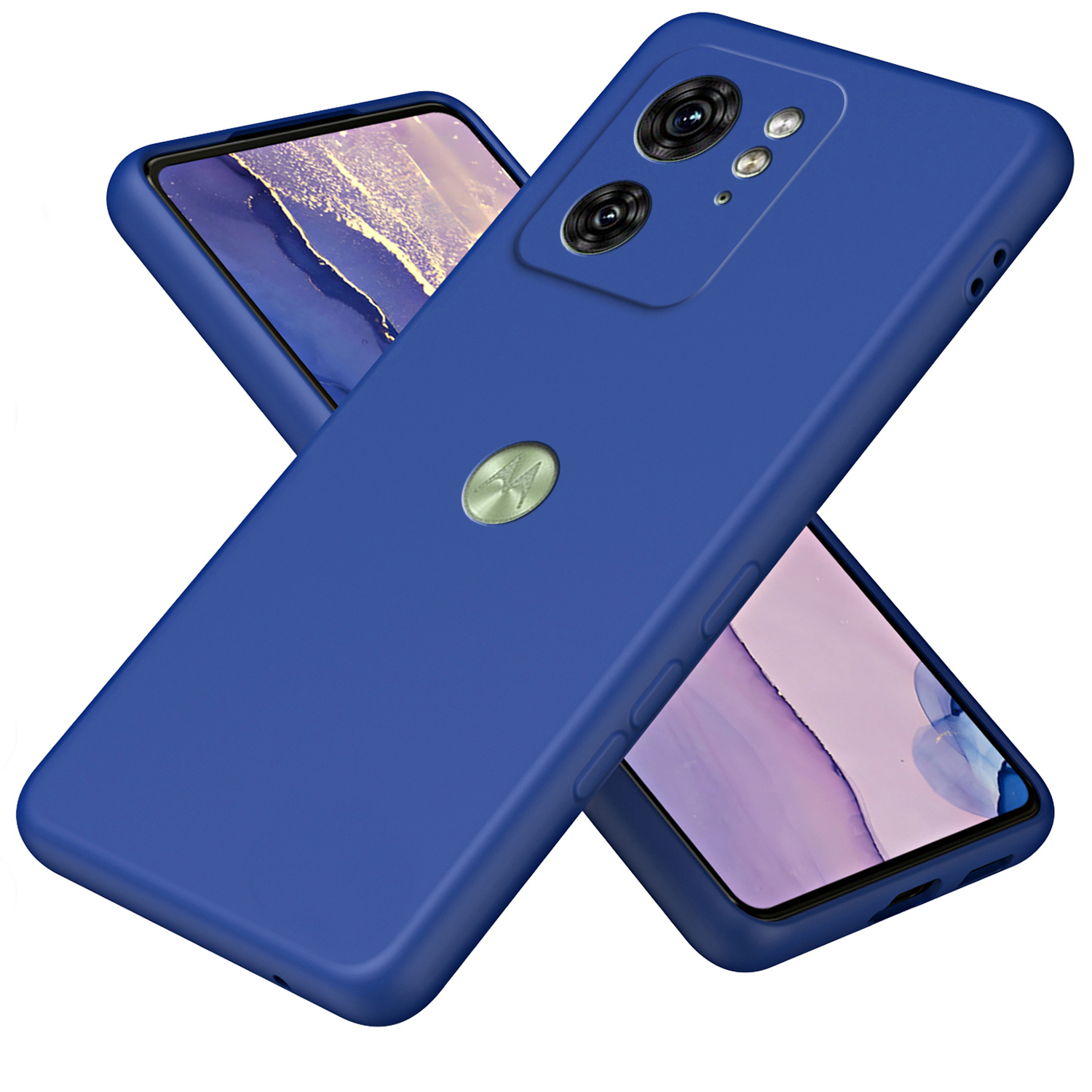 For Motorola Edge 40 5G Thickness Fiber Lining TPU Phone Cover ...