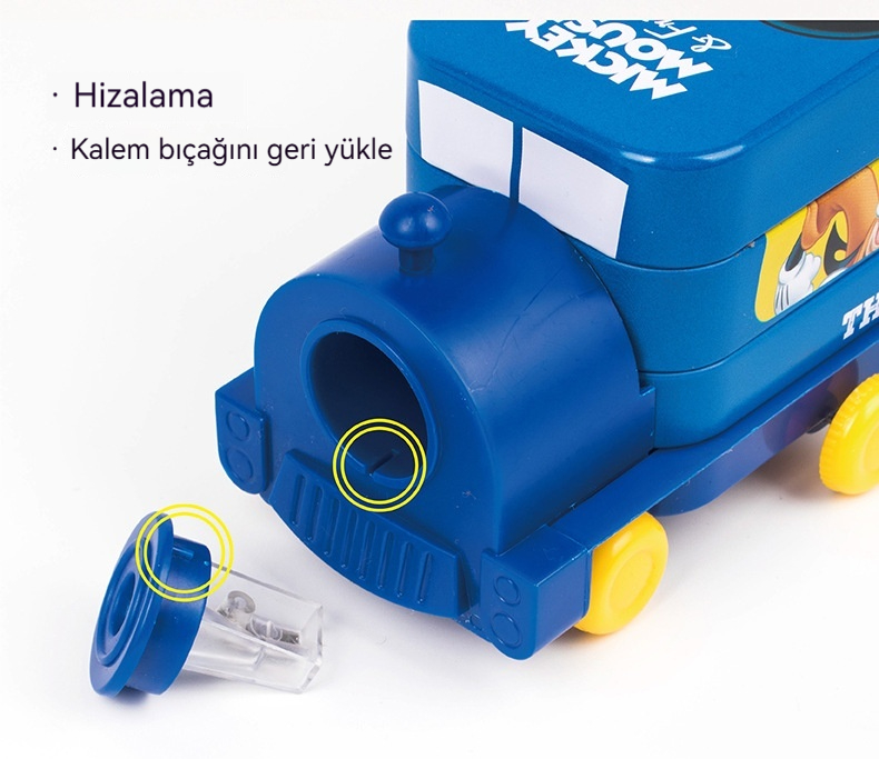 Children's learning stationery box cartoon double-layer train multi ...