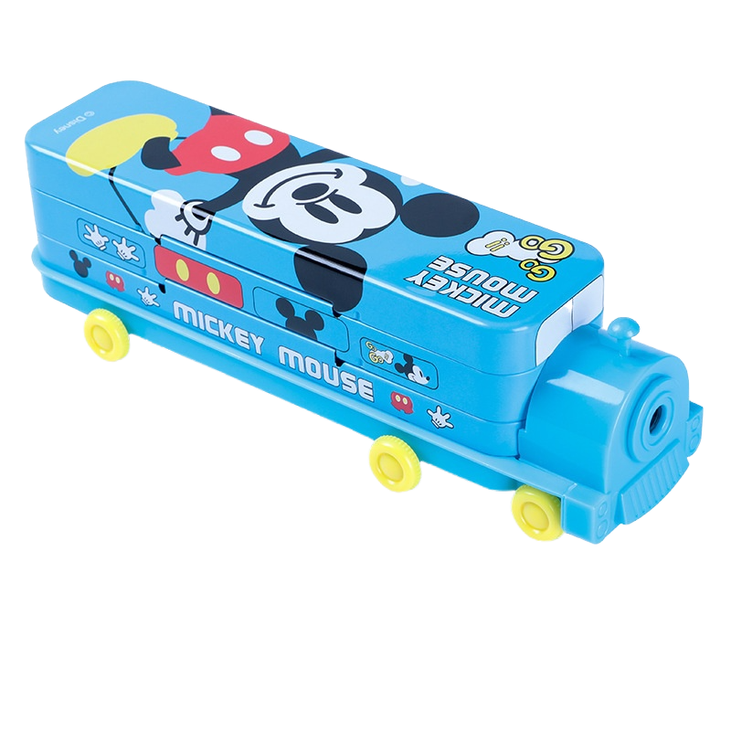 Children's learning stationery box cartoon double-layer train multi ...