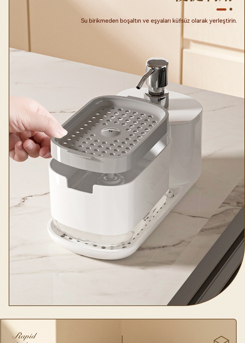 Press-type household automatic liquid box desktop hand sanitizer ...
