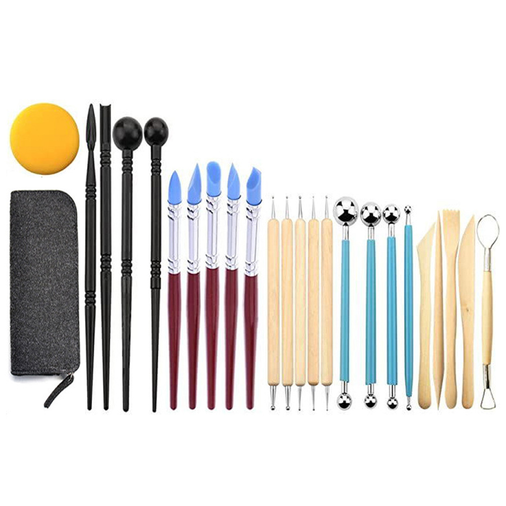 Breeze 25 PCS Polymer Clay Tools, Ceramics Clay Sculpting Tools Kits ...