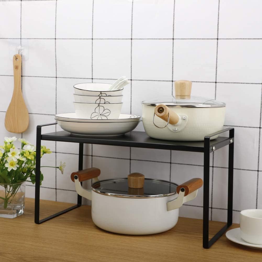 Breeze Kitchen Metal Half Shelf Retractable Corner Cupboard Shelf Saves ...