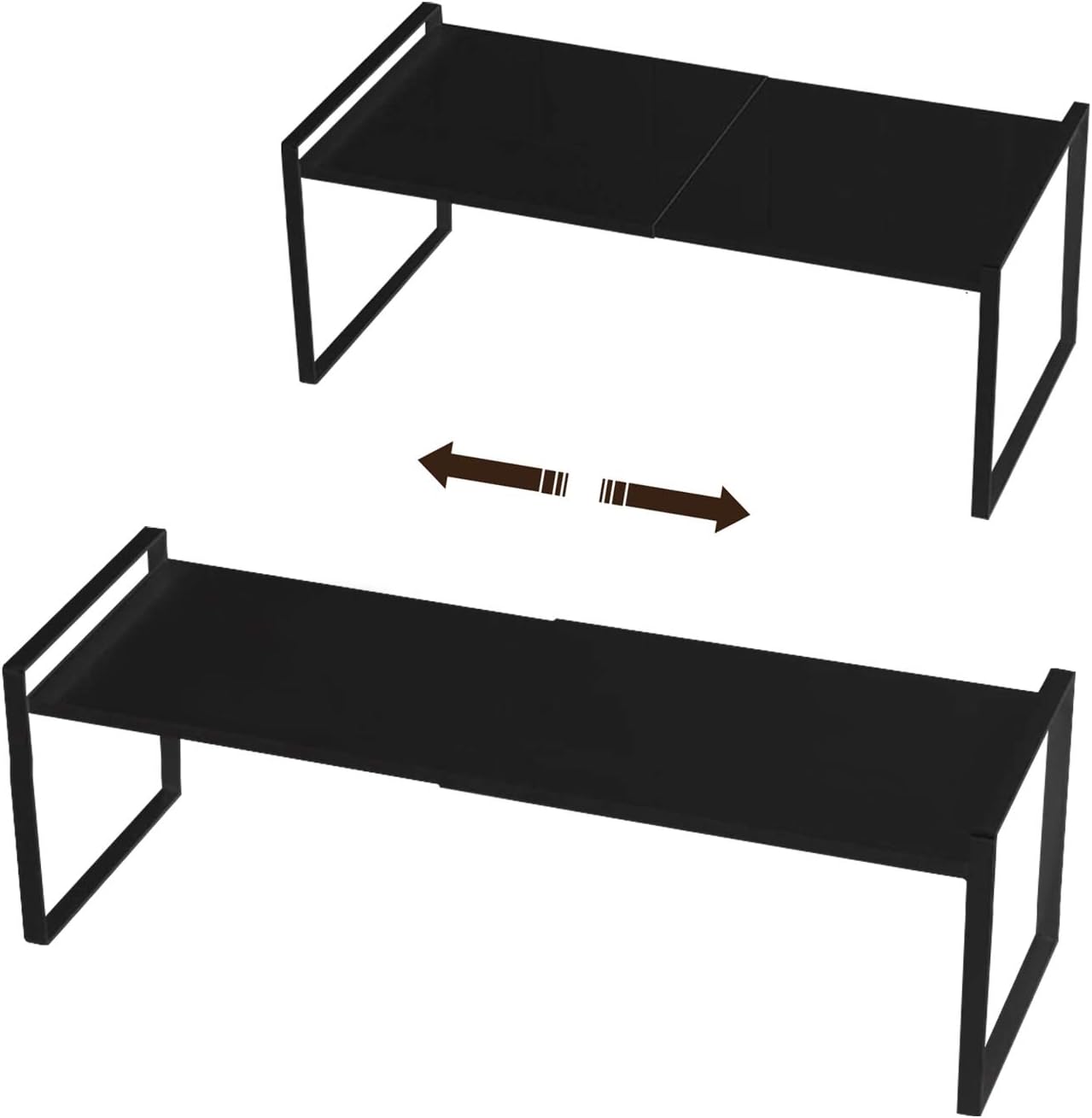 Breeze Kitchen Metal Half Shelf Retractable Corner Cupboard Shelf Saves ...