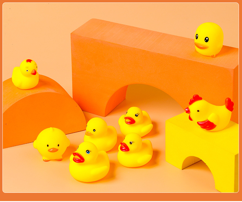 Children's Bath Water-playing Little Yellow Duck Baby Pinch Calling ...