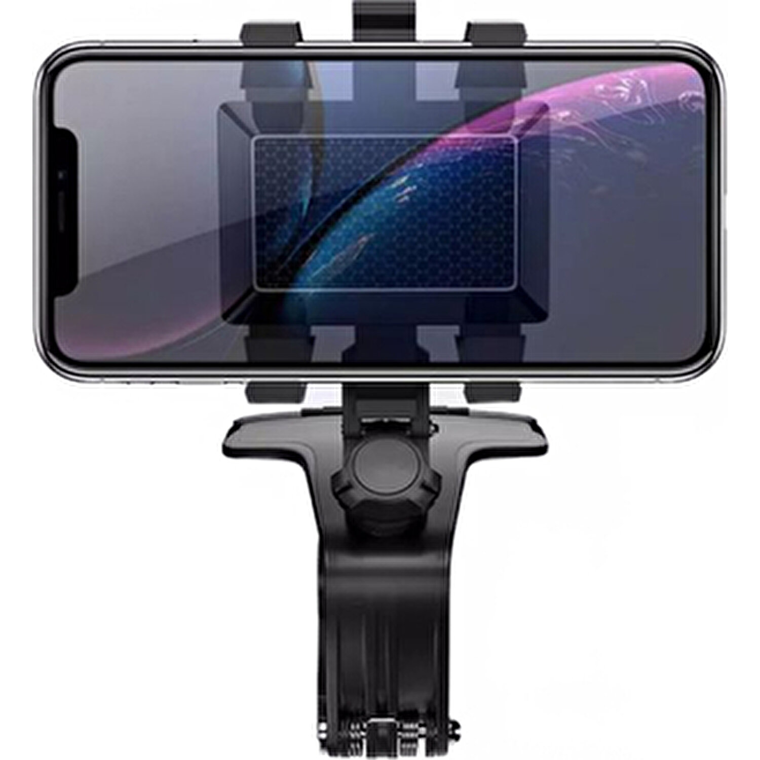 Universal Car Cell Phone Bracket GPS Mount Included Panel Rearview ...