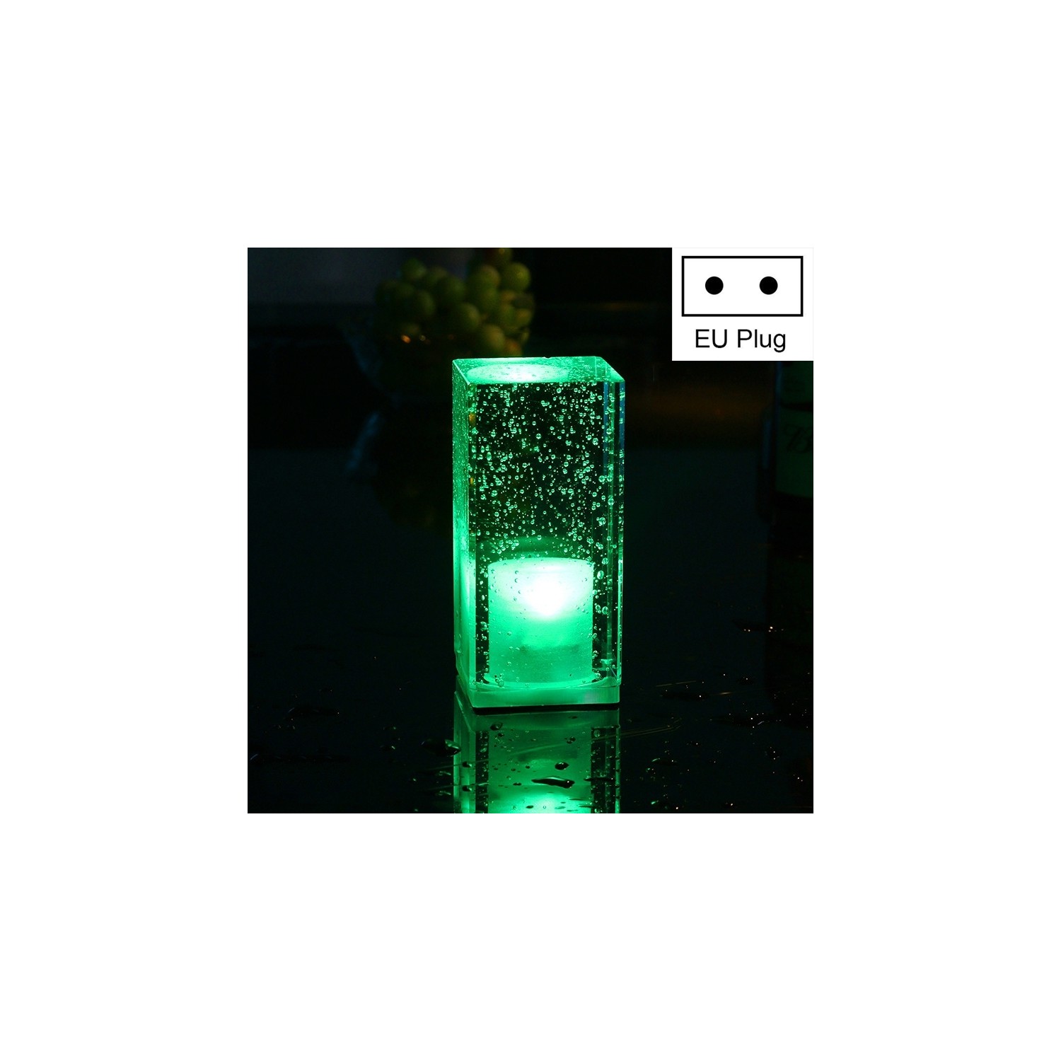 Puluz Led Colorful Crystal Bar Table Lamp, Plug Type: EU Plug White ...