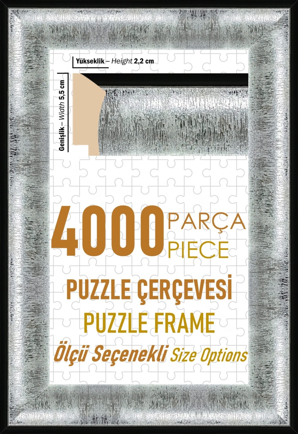 Pictureshop 4000 Piece Puzzle Frame | 55MM Frame with Size Options ...