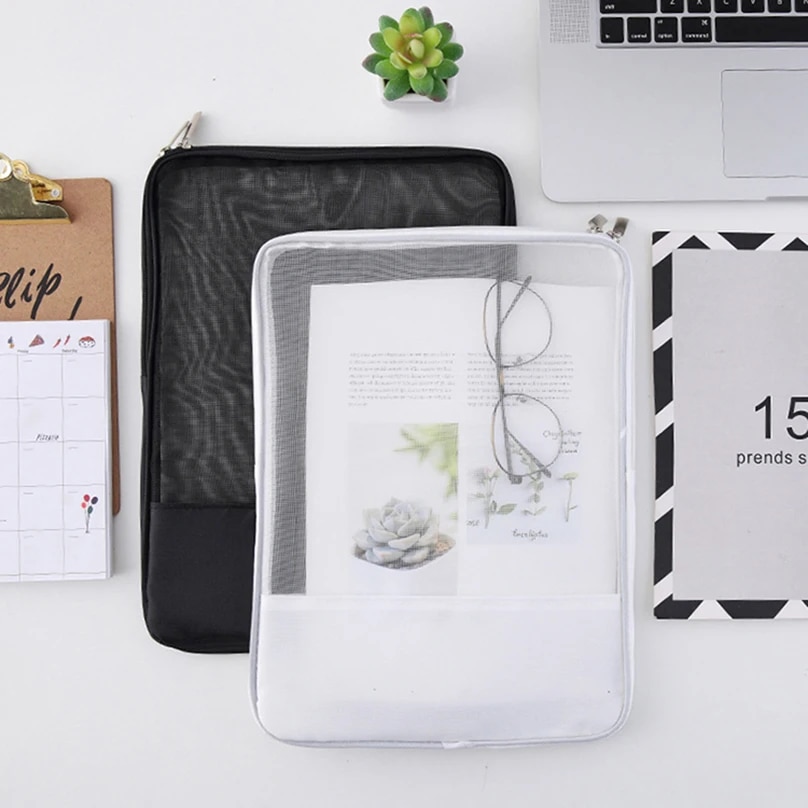 black Transparent Pencil Case For Office School Supplies Trousse ...