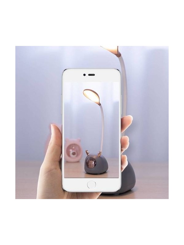 Htun Three Colorless Non-ing Black Moveable LED Table Lamba, USB ...