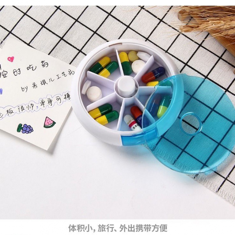 Weekly portable small pill box, pill box, mini pill medicine box, pill ...