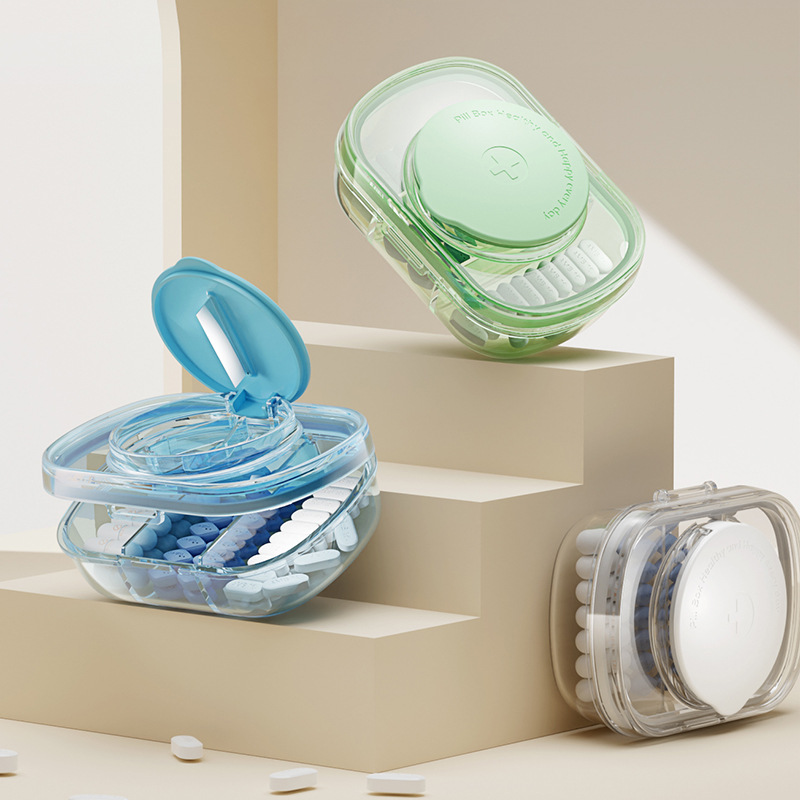 Portable pill box, multifunctional, cuttable and repackable pill box ...