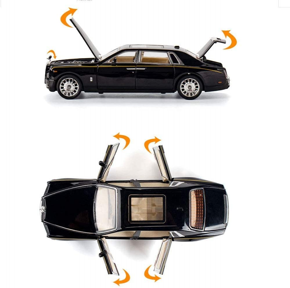 1/24 Scale Simulation Rolls-Royce Phantom Car Model Door Openable Alloy ...
