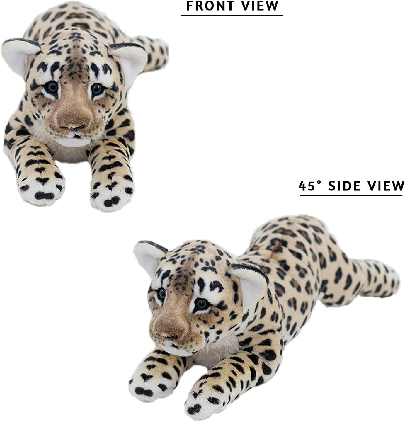 Cheetah Stuffed Animal, 19" Leopard Stuffed Animal Cheetah Stuffy ...