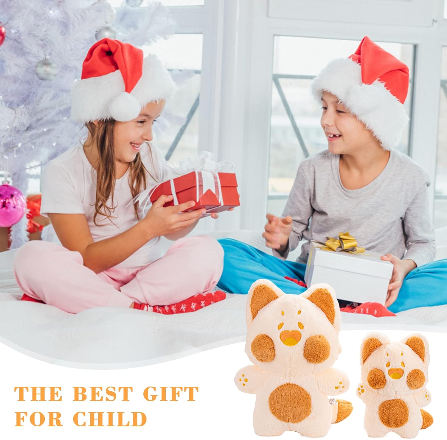 Cute Dudu Cat Plush Toy, 20.4" Kawaii Cat Stuffed Animal Plush, Cat ...