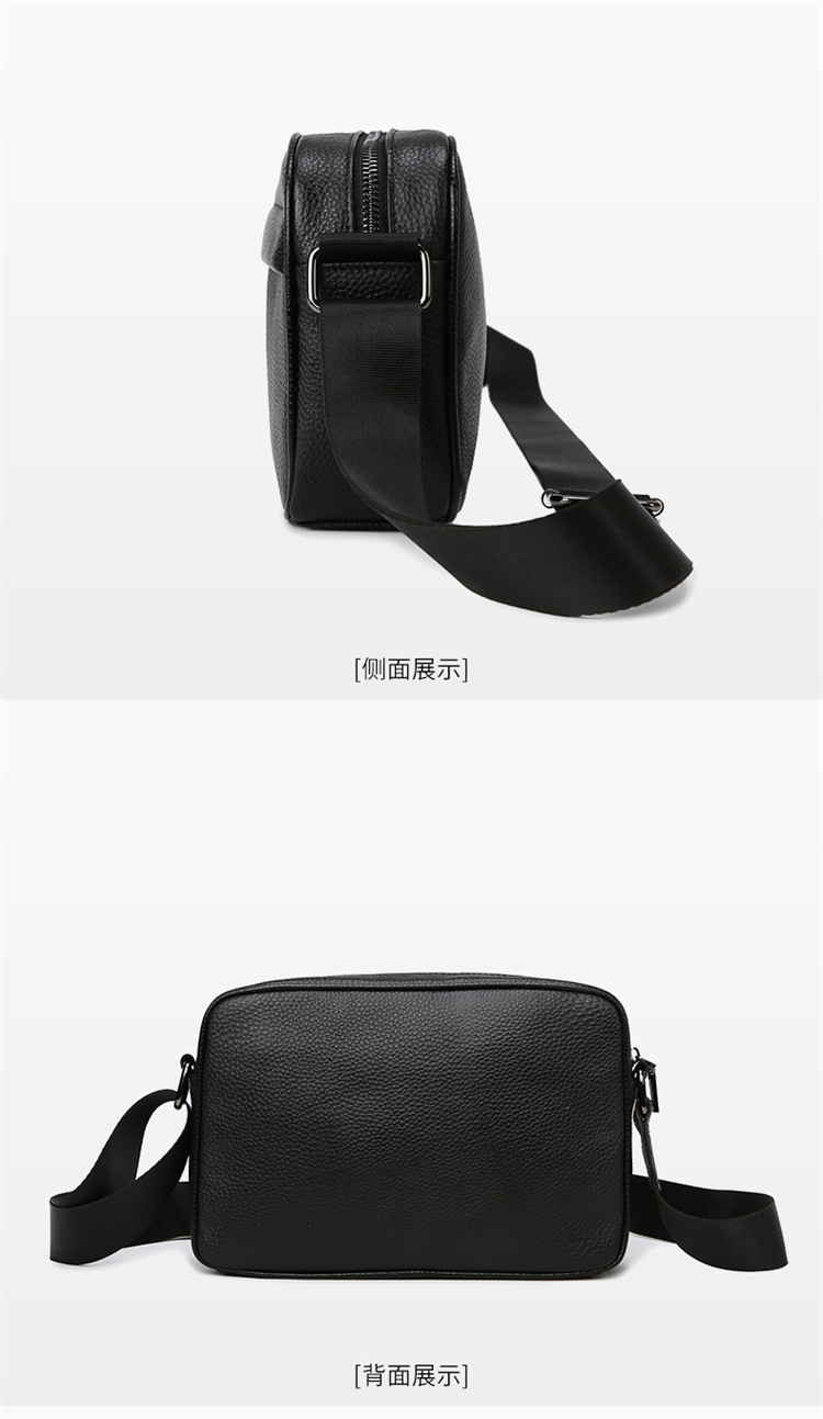 2024 Genuine Leather New Casual Fashion Postman Shoulder Bag Trendy ...