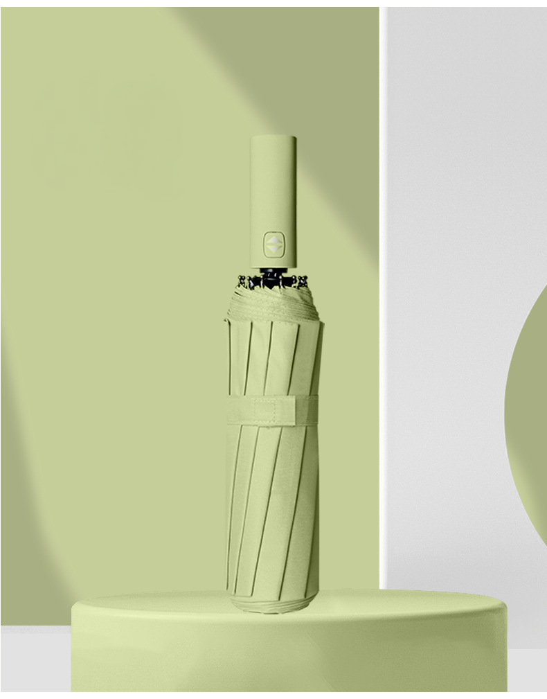 Automatic folding umbrella heavy rain sunscreen dual-use sunscreen anti ...