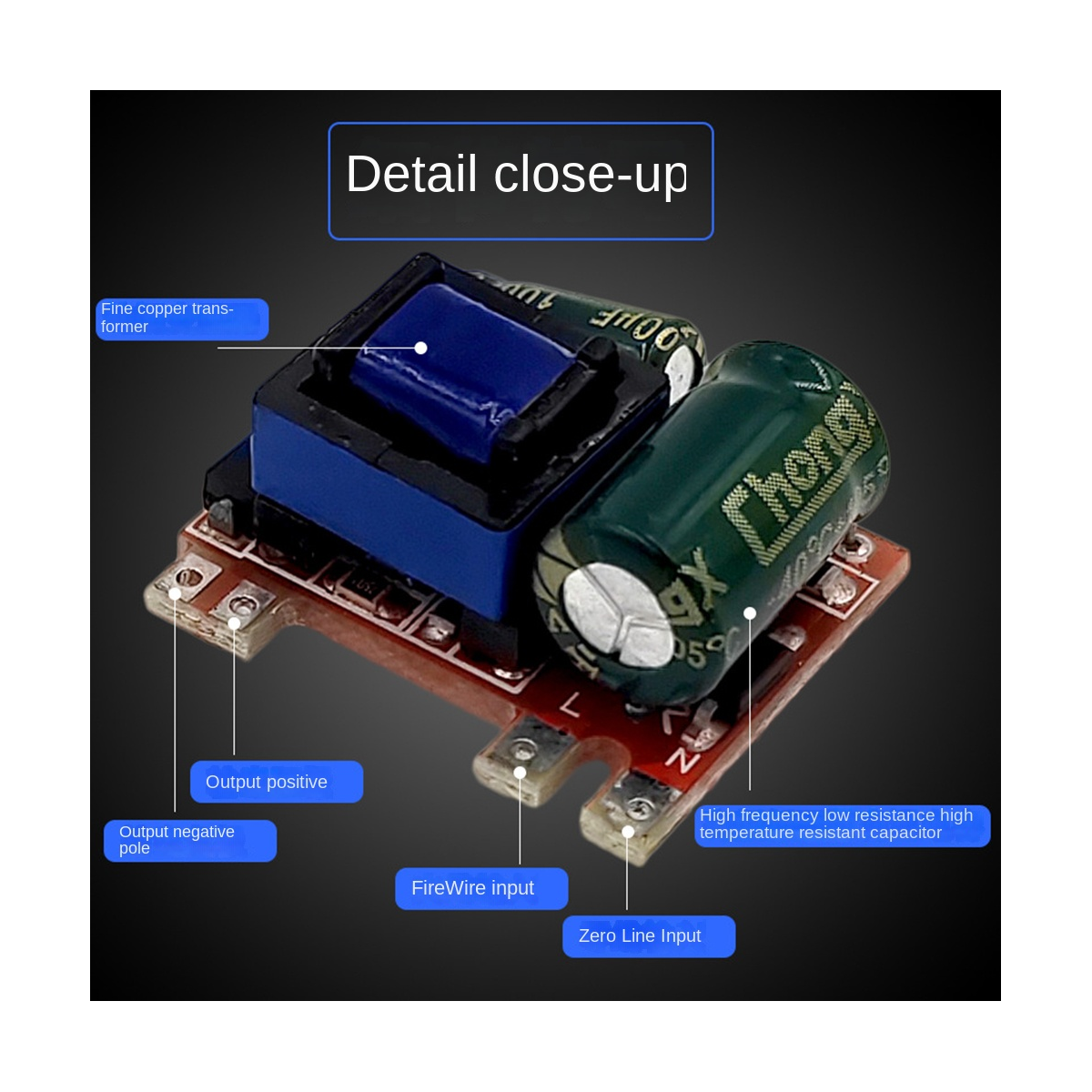 5PCS 5V 600MA Isolated Switching Power Module AC-DC Step-Down Module 220V 110V To 5V ...
