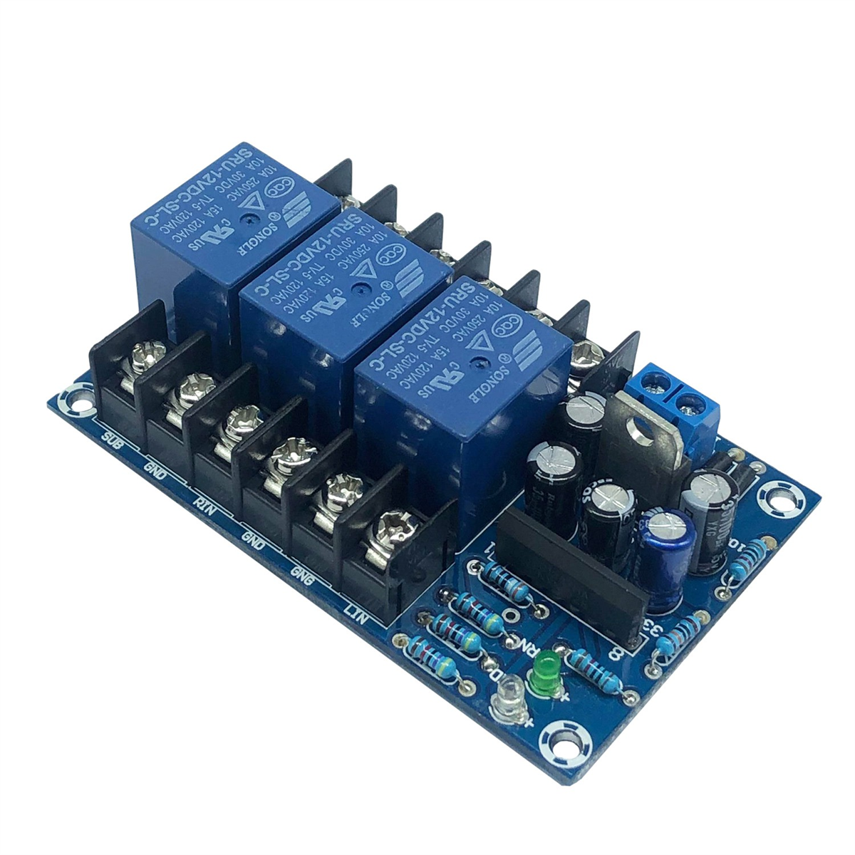 Speaker Protection Board for Three-Channel Power Amplifier Board ...