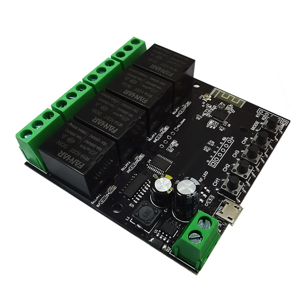 4CH Tuya Switch WiFi Switch Module Wireless Relay Smart Life APP Remote ...
