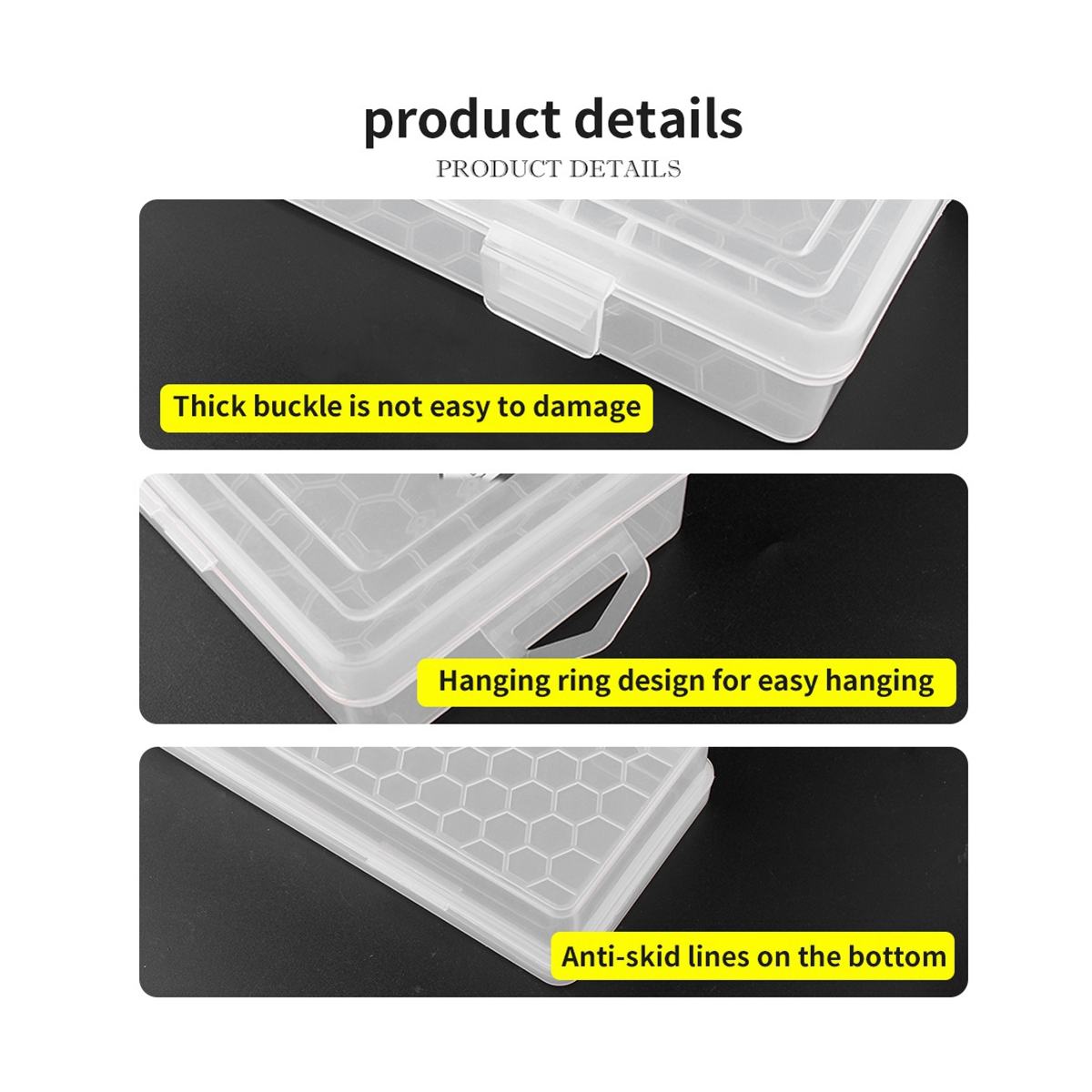 2Pcs Finishing Box Electric Soldering Iron Storage Box Transparent ...