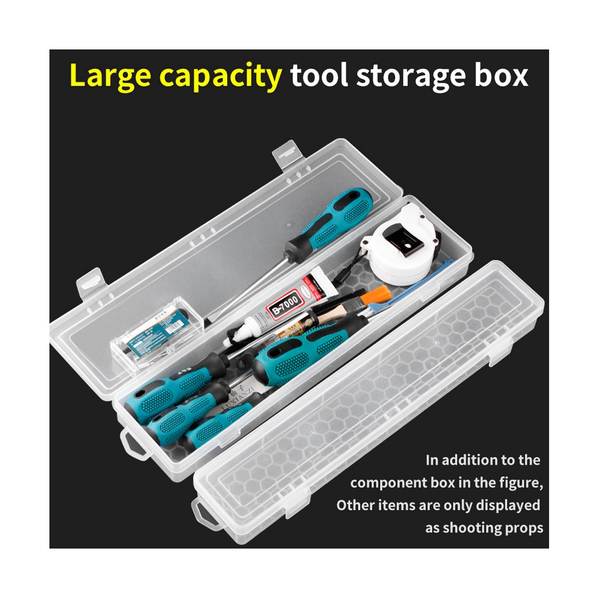 2Pcs Finishing Box Electric Soldering Iron Storage Box Transparent ...