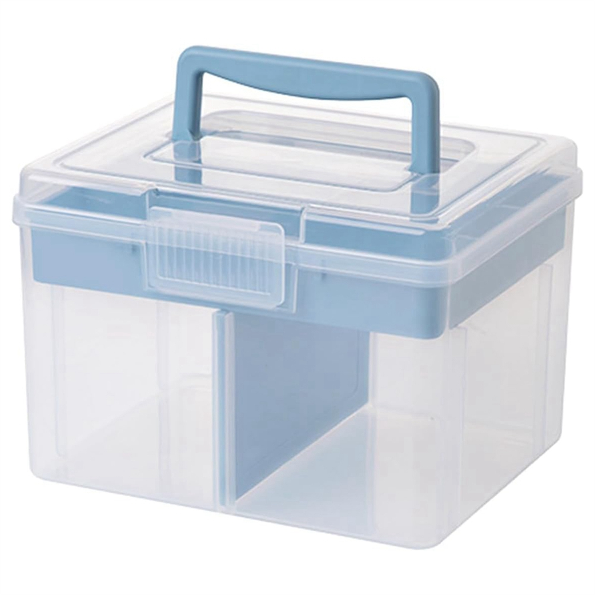 Clear Craft Stackable Storage Box with Storage Tray Plastic ...