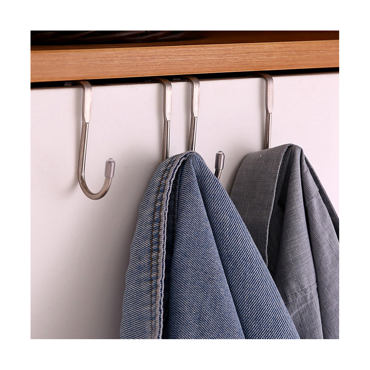 Stainless Steel Hook Double S-Type Hook Door Hook Back Hook Multi ...