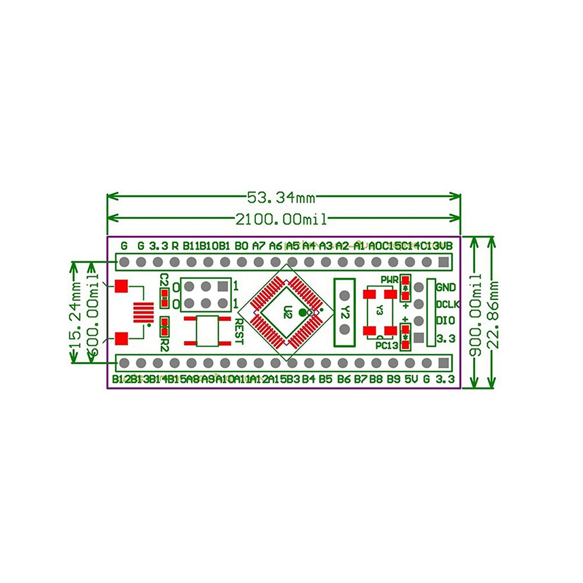 Stm32f103c6t6 Module Arm Stm32 Minimum System Development Board For Diy Kit Ch32f103c8t6 5418