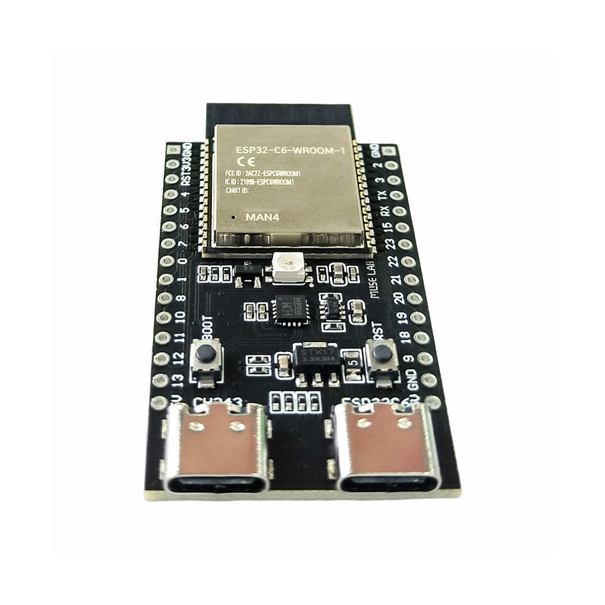 ESP32-C6-DevKitC-1-N4 ESP32-C6 Development Board Core Board RISC-V ...