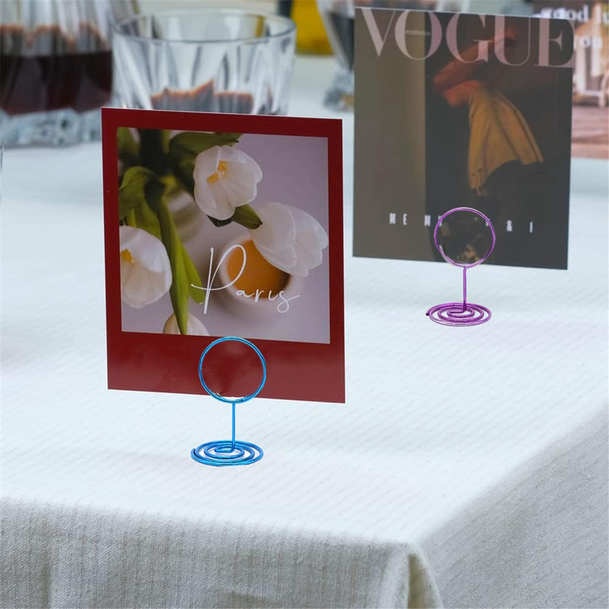 40Pcs Table Number Holders Place Card Holder, Picture Holders for ...