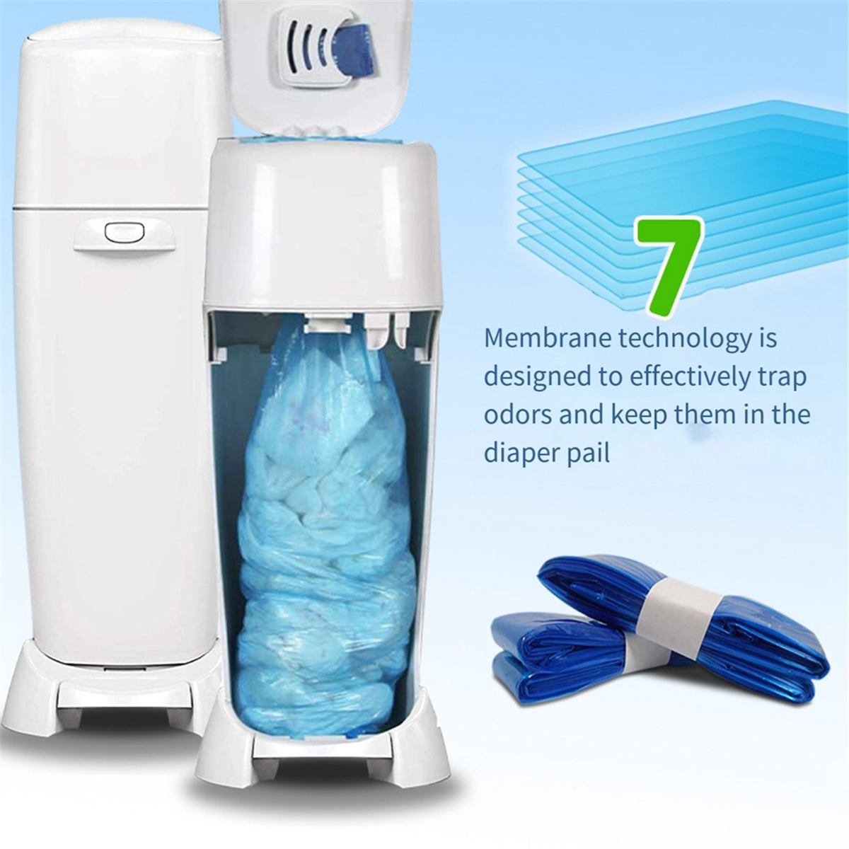 10Pcs Diaper Bags Compatible with Diaper Diaper Pails Refills for Safe ...
