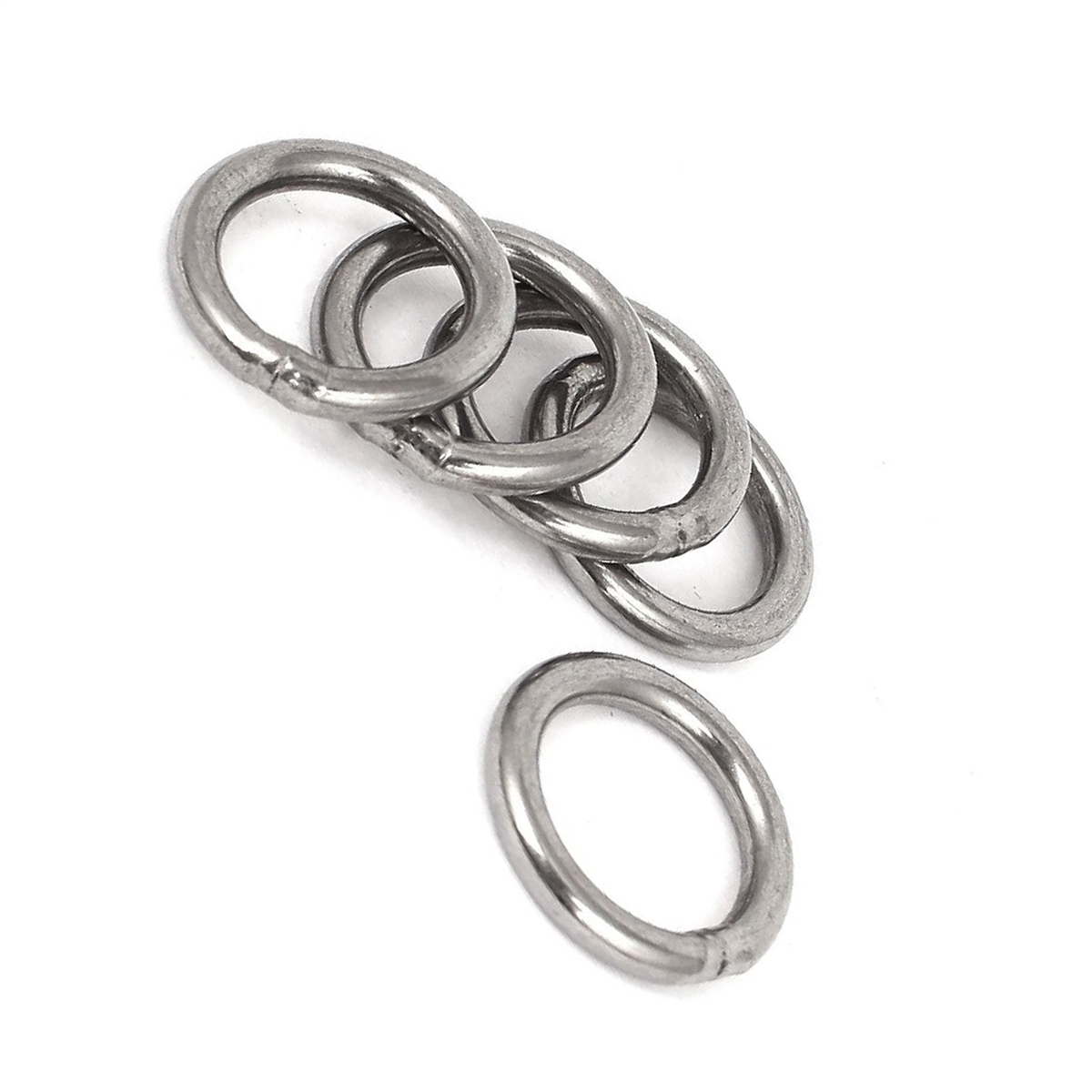 20mm x 3mm Stainless Steel Webbing Strapping Welded O Rings 20 Pcs ...