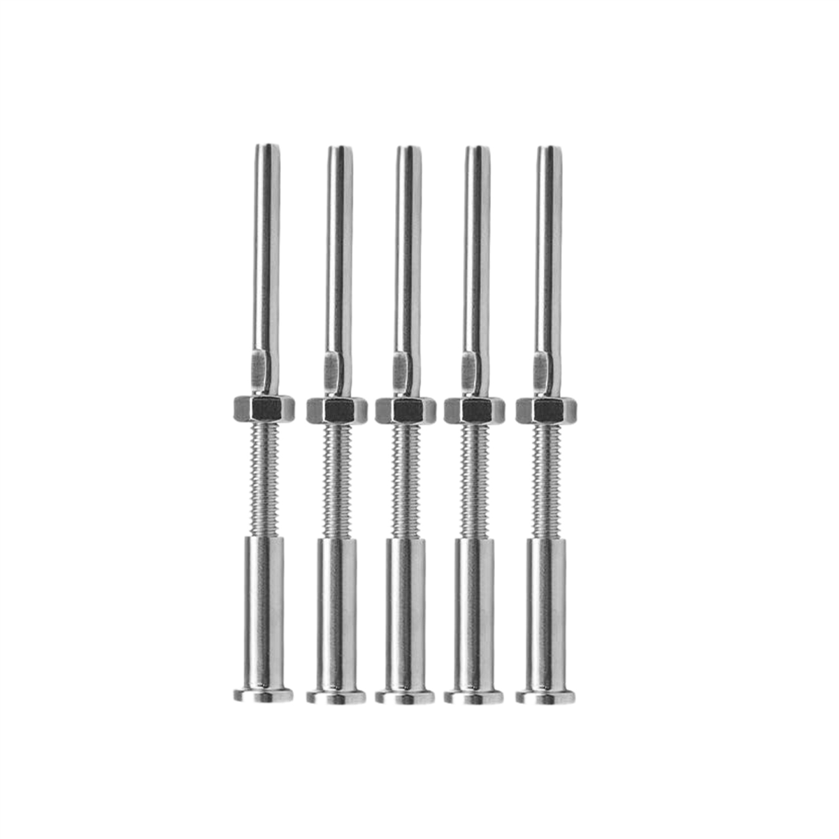 60 Pairs Stainless Steel 316 Grade Cable Railing Threaded Stud ...