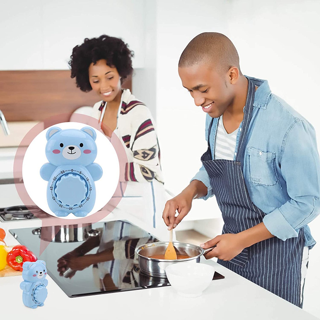 Mechanical Timer Kitchen Timer Countdown Timer Cartoon Bear Shape Egg ...