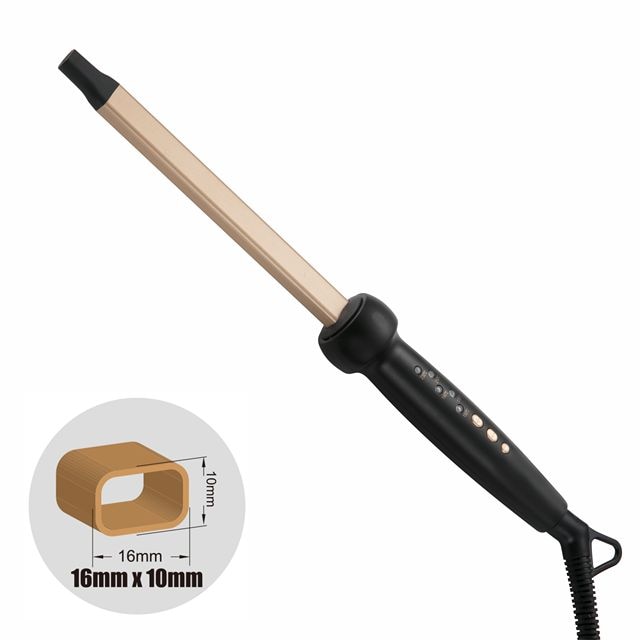 Oval 16X10mm UK 9mm Super Slim MCH Tight Curls Chopstick Wand Ringlet Afro Hair Curler Curling Iron