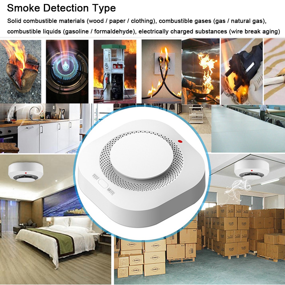 Gateway Tuya Zigbee Wireless Intelligent Smoke Detection Device 360 ...