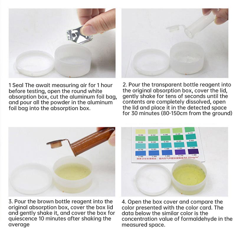 1 box Formaldehyde Test Kit Test Paper New House Indoor Air Quality ...