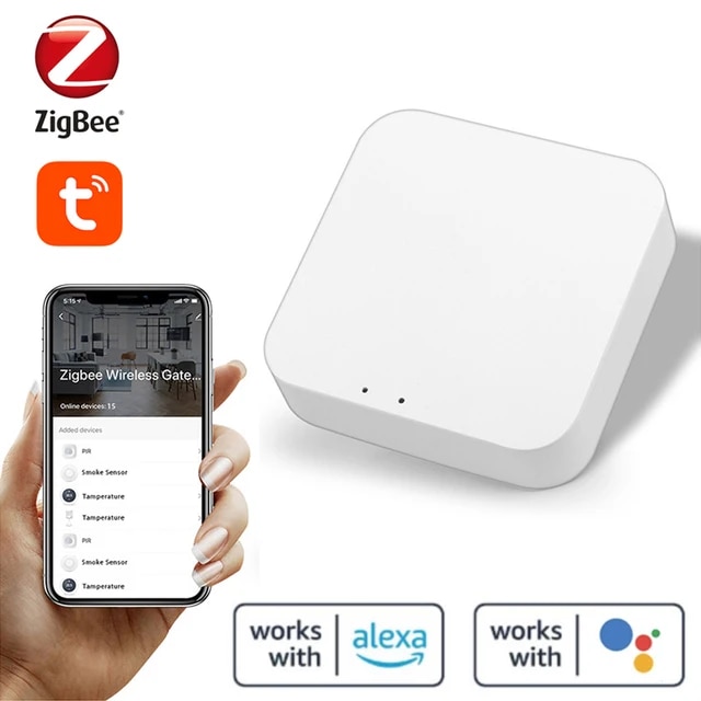 Gateway Tuya Zigbee Wireless Intelligent Smoke Detection Device 360 ...
