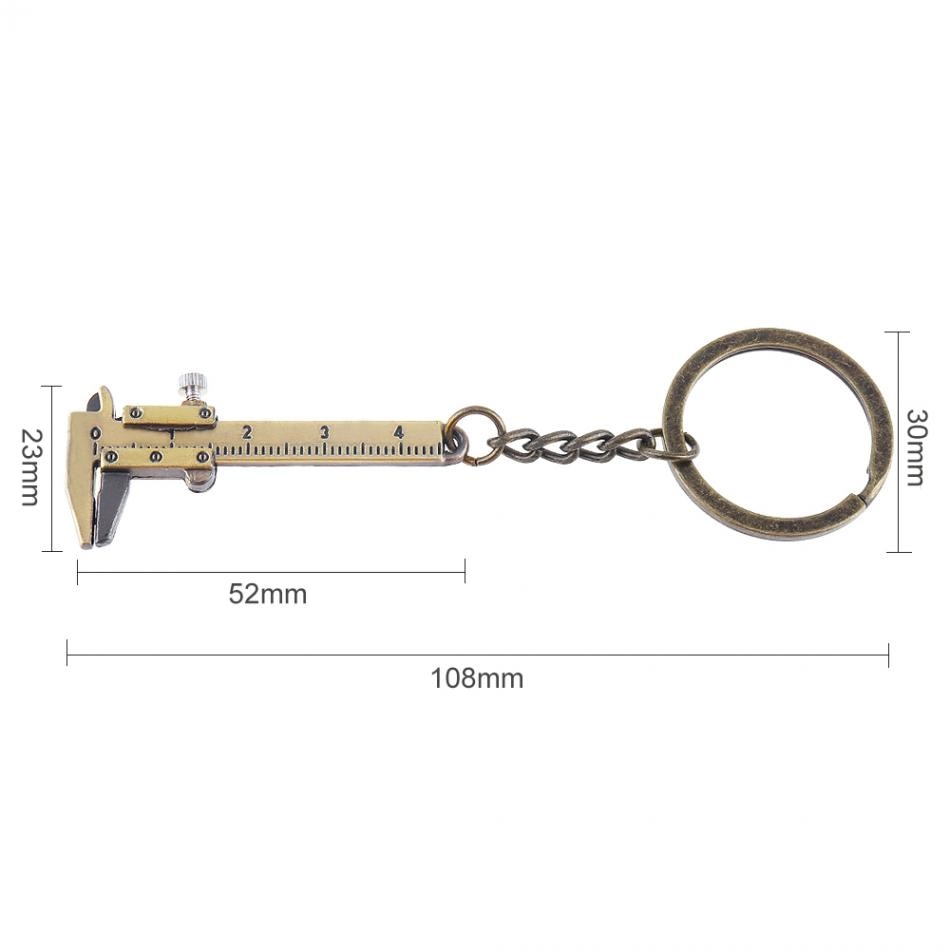 Keychains Vernier Caliper Portable Fashion Jewelry Keyring Car Key ...